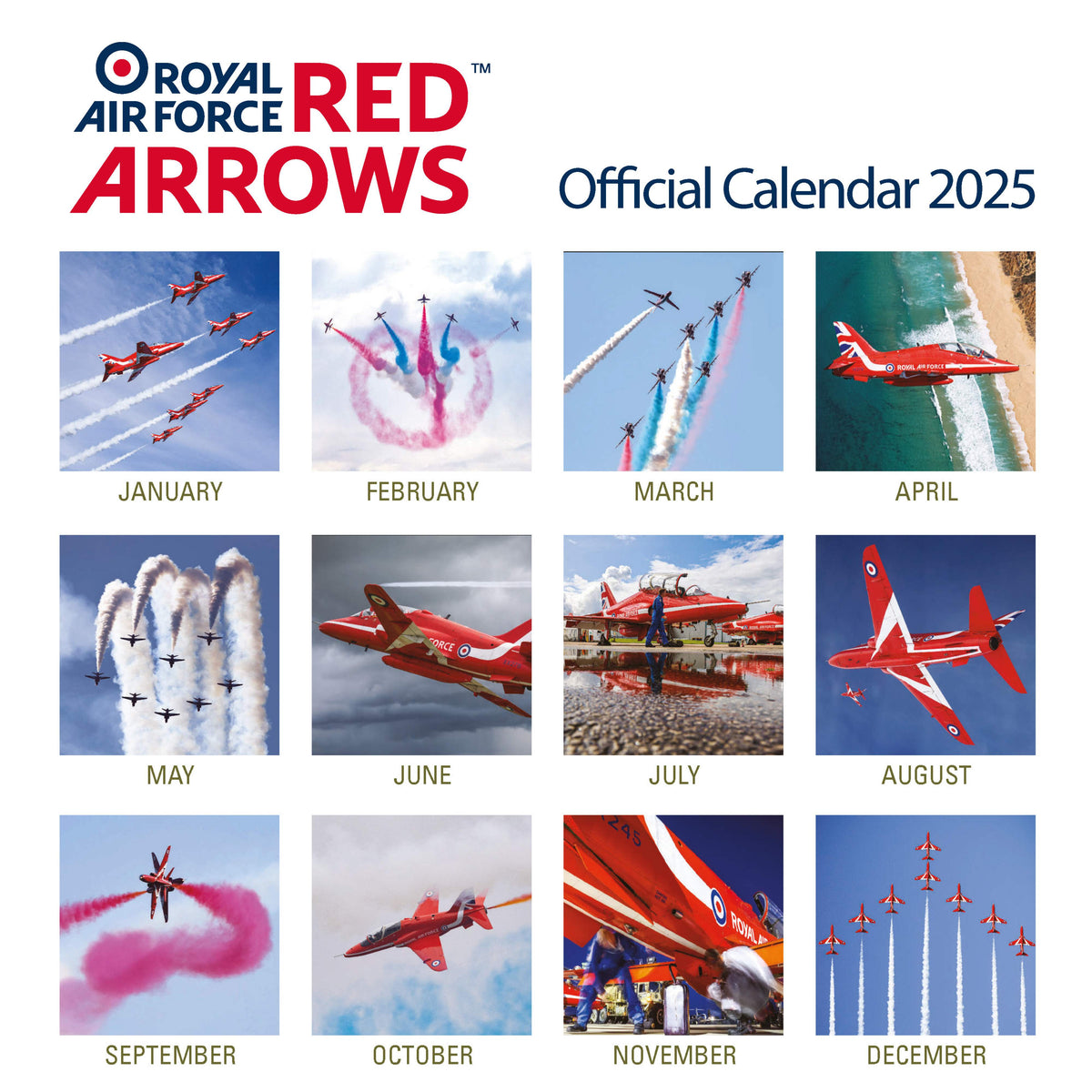 OFFICIAL RED ARROWS 2025 CALENDAR – Online Calendar Shop