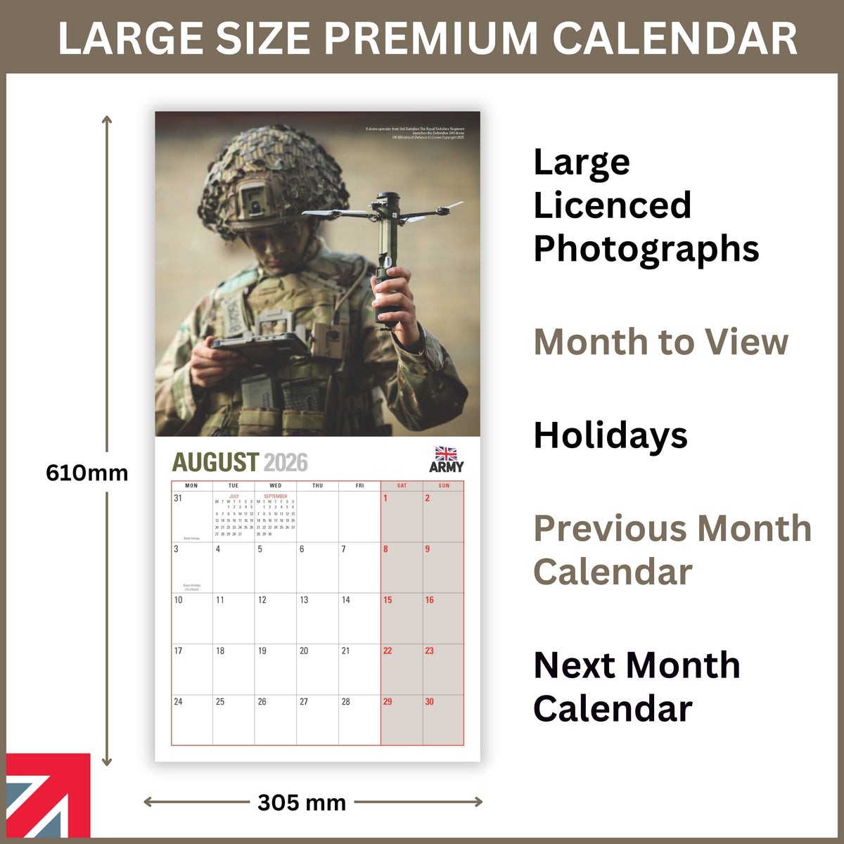 OFFICIAL ARMY 2026 CALENDAR – Online Calendar Shop