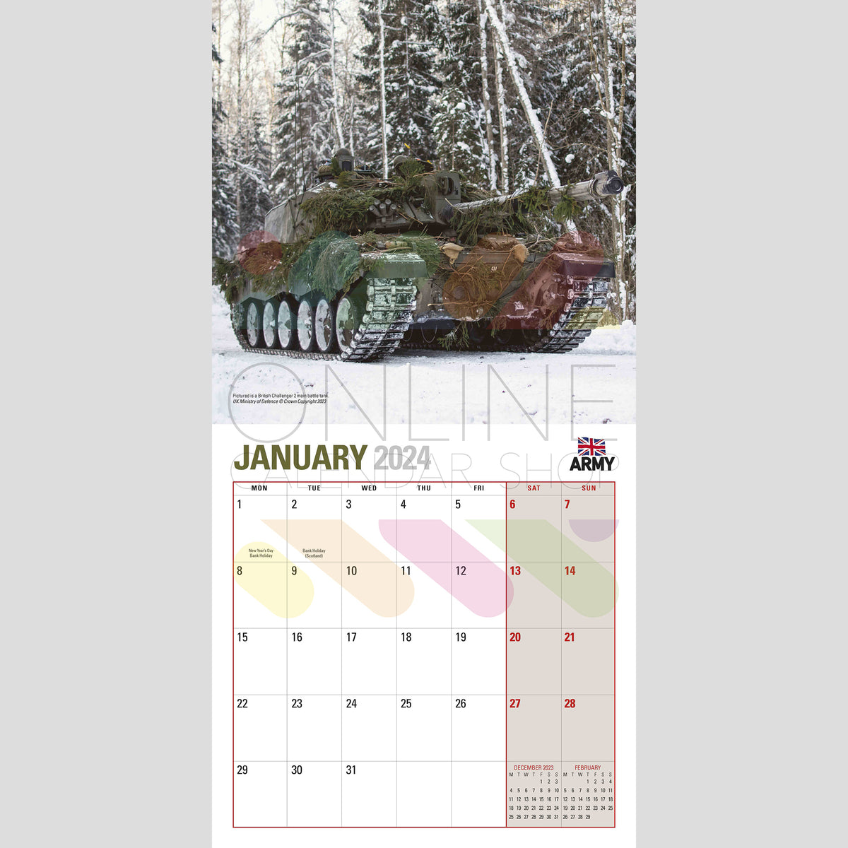 OFFICIAL COMBAT VEHICLES 2024 CALENDAR – Online Calendar Shop